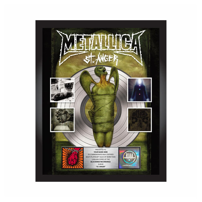 St. Anger Platinum Award Plaque | Metallica.com